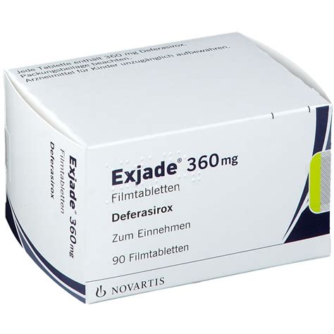 Exjade® 360 Mg 90 St Mit Dem E Rezept Kaufen Shop Apotheke