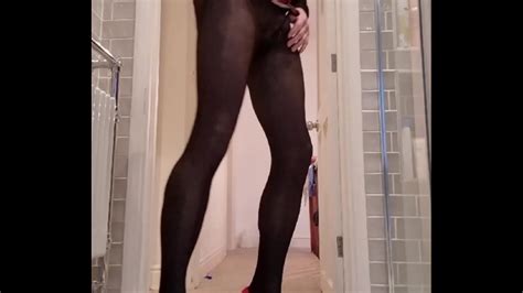 Big Cock In Nylon Pantyhose Making A Huge Mess Xnxx Com