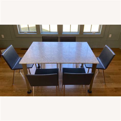 Cb2 Marble Dining Table Aptdeco Cb2 Marble Dining Table Aptdeco