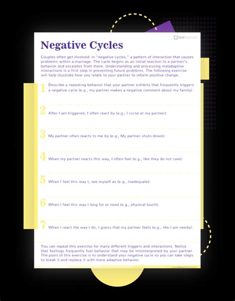 Free Couples Therapy Worksheet