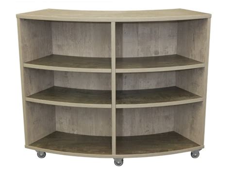 Curved School Bookcase 48h Library Shelving And Bookcases