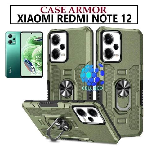 Case Armor XIAOMI REDMI NOTE Iring Cincin Magnetic Kesing Hp Protect Kamera Premium Hard Case