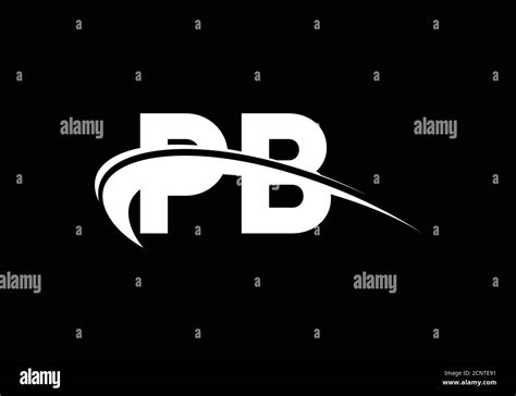 P B Initial Letter Logo Design Graphic Alphabet Symbol For Corporate