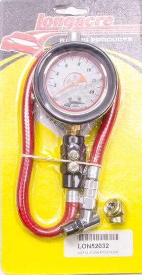 52 52032 Longacre Racing Products Tire Gauge Gid Dual Bleed