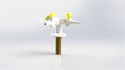 Arboles 2 Way 90 Deg Bench Mounted Droplever Gas Tap Pipekit