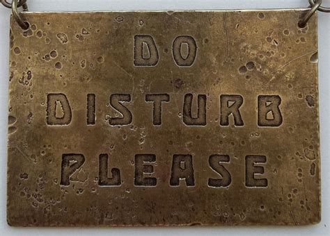 Vintage Brass Name Plate Old Metal Sign Stylized Antique Door Sign