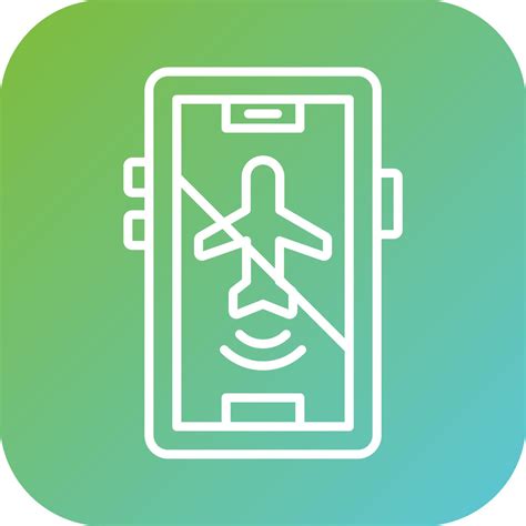 Airplane Mode Inactive Vector Icon Style 22293190 Vector Art At Vecteezy