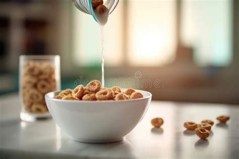 Cereal With Milk Generative Ai Technology Stock Illustration