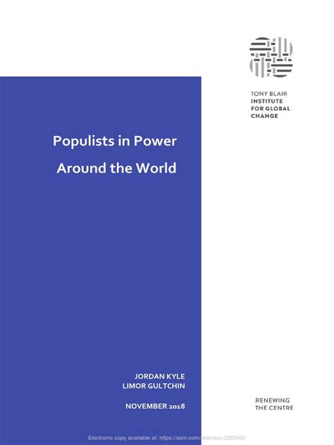 Populists In Power Pdf Populism Democracy