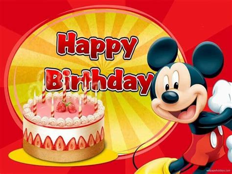 Pin By ೃ༄ ɱεℓ ೃ༄ On ⛤вιятн∂αү Gяεεтιηgs⛤ Happy Birthday Mickey Mouse
