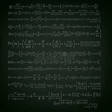 A Chalkboard Filled With Complex Mathematical Equations And Symbols