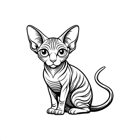 Sphynx Cat Breed Information 55334216 Vector Art At Vecteezy