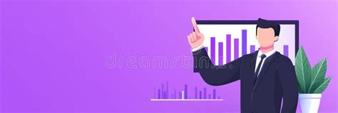 Analyzing Financial Charts And Graphs Businessman Presenting Financial
