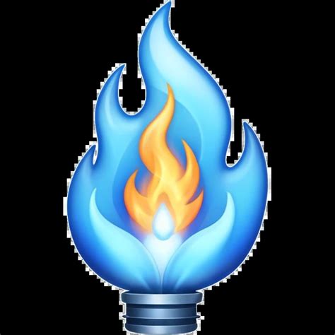 I Need A Blue Flame Emoji Signifying The Aura Emoji Ai Emoji Generator
