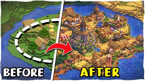 I Transformed An Entire Plains Village In Minecraft [ All Professions