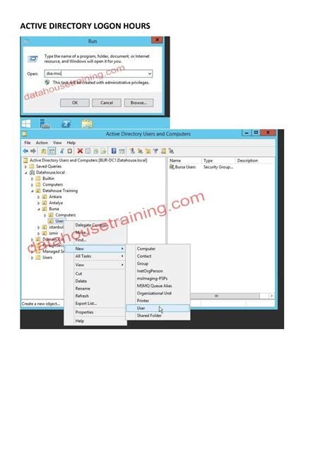 SOLUTION Active Directory Logon Hours Studypool