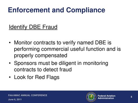 Ppt Airport Business Diversity Conference Faa Dbe Enforcement And