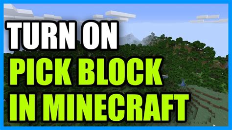 How To Use Pick Block On Minecraft Bedrock Edition Easy Guide Youtube