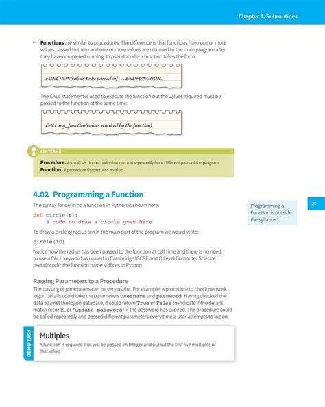 Preview Cambridge Igcse Computer Science Programming Book For Python By