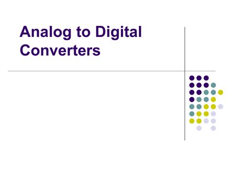 ADC Analog To Digital Converter Microkon