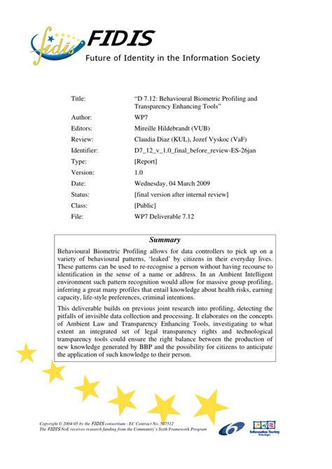 pdf behavioural biometric profiling and transparency enhancing tools