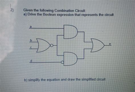 solved given the following combination circuit a drive the