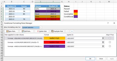 Conditional Formatting Based On VLOOKUP Result Excel Google Sheets Automate Excel