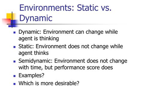 Dynamic Environment Vs Static Environment Yofu