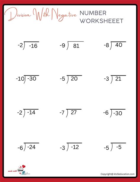 Addition With Decimal Negative Number Worksheet Artofit