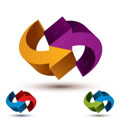 Premium Vector Infinite Loop Arrows Vector Abstract Symbol Graphic