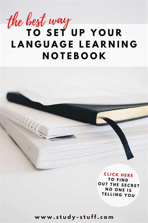 the best way to set up your language learning notebook artofit