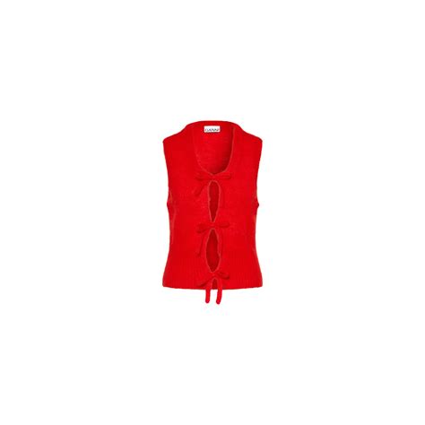 Sturbock Ganni Roter Schleifen Pullunder Sturbock
