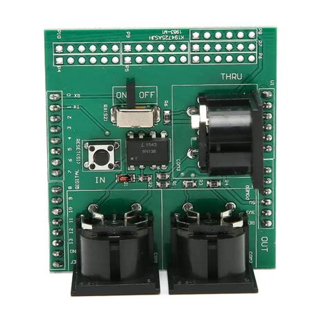 Midi Adapter Board Serial To Midi Module 24pin Run Pgm Switch Midi