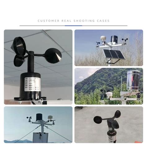 30m S Weather Station Outdoor 3 Cup Anemometer Sensor Polycarbon Fiber