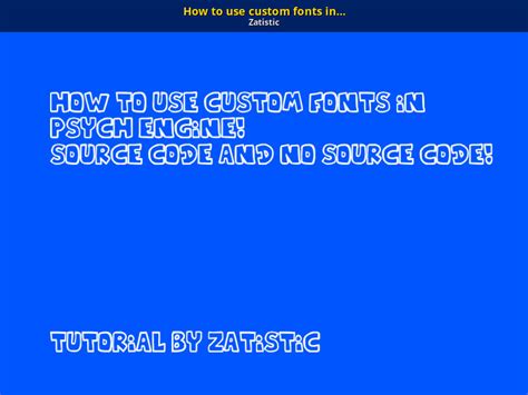 how to use custom fonts in psych engine tutorial for friday night