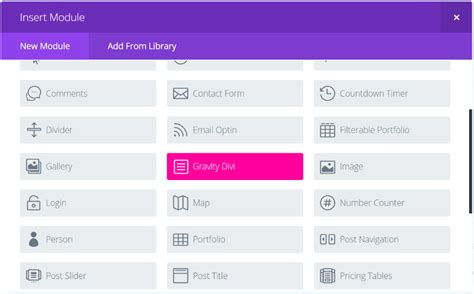 Divi Plugin Highlight Gravity Divi Module Ask The Egghead Inc