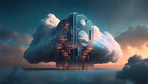 Cloud Computing Technology Concept Background Stock Illustration Illustration Of Blue