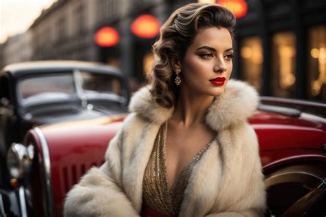 Premium Photo Ai Generated Ethereal Elegance Portrait Of A 1930s Fashion Icon