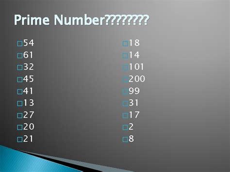 Bell Work Prime Number Only Has 1 And