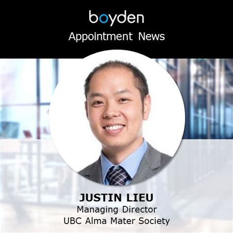 Pleased To Share Ubc Alma Mater Society Appointment News Welcoming Justin… Craig Hemer 14