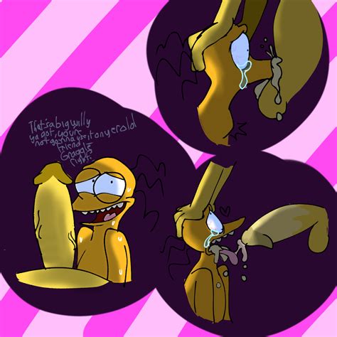 Rule 34 Anon Blowjob Cum Graggle Graggle Simpson Male Male Only No Background Tears Tears Of