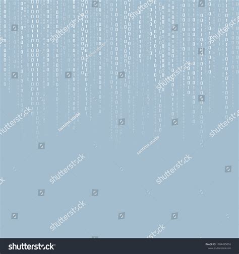 Abstract Technology Background Binary Data Streaming Stock Vector