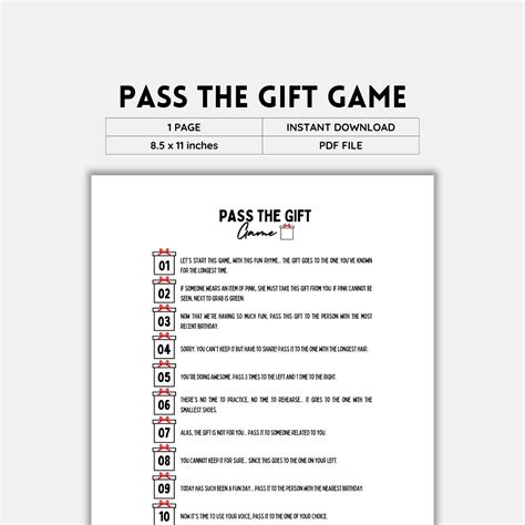 Pass The T Game Fun Party Activity For All Ages Interactive Entertainment Printable Pdf