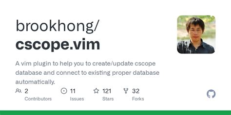 Github Brookhongcscopevim A Vim Plugin To Help You To Createupdate Cscope Database And