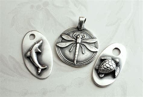 Life Art Designs By Janie New Fine Silver Metal Clay Pendants