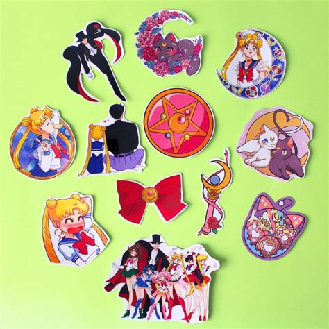 Set 12 Stickers Sailor Moon Manic