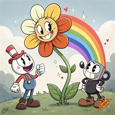 Cartoon Character Cuphead Running In An Action Pose With Swirling