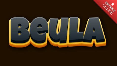 Beula Text Style Effects Generator
