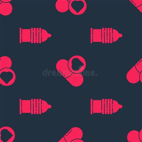 Condom Safe Sex Sign Icon Safe Love Symbol Stock Vector Illustration