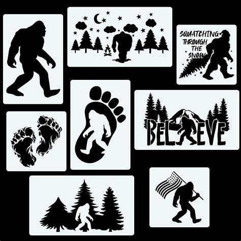Sasquatch Stencil Printable